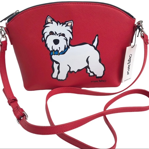 Marc Tetro | Bags | Marc Tetro Westie Dog Crossbody Purse Card Holder ...